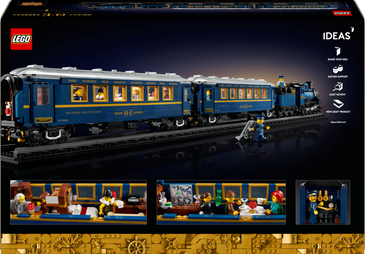 豪華列車の旅に思いをはせる「レゴ(R)アイデア オリエント急行（21344）」2023年12月1日発売 – おもちゃのニュース – toymim